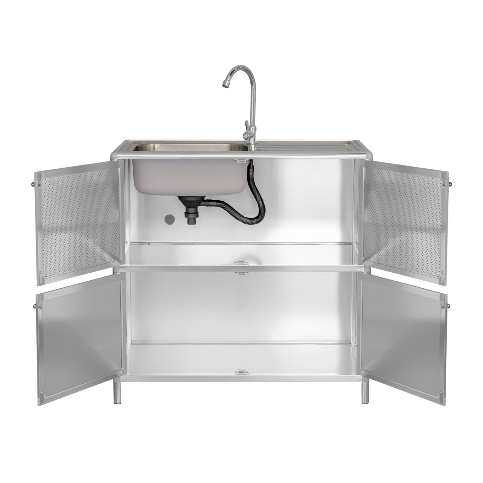 San-Yang Aluminum Rack with Sink 310012 - Sanyang